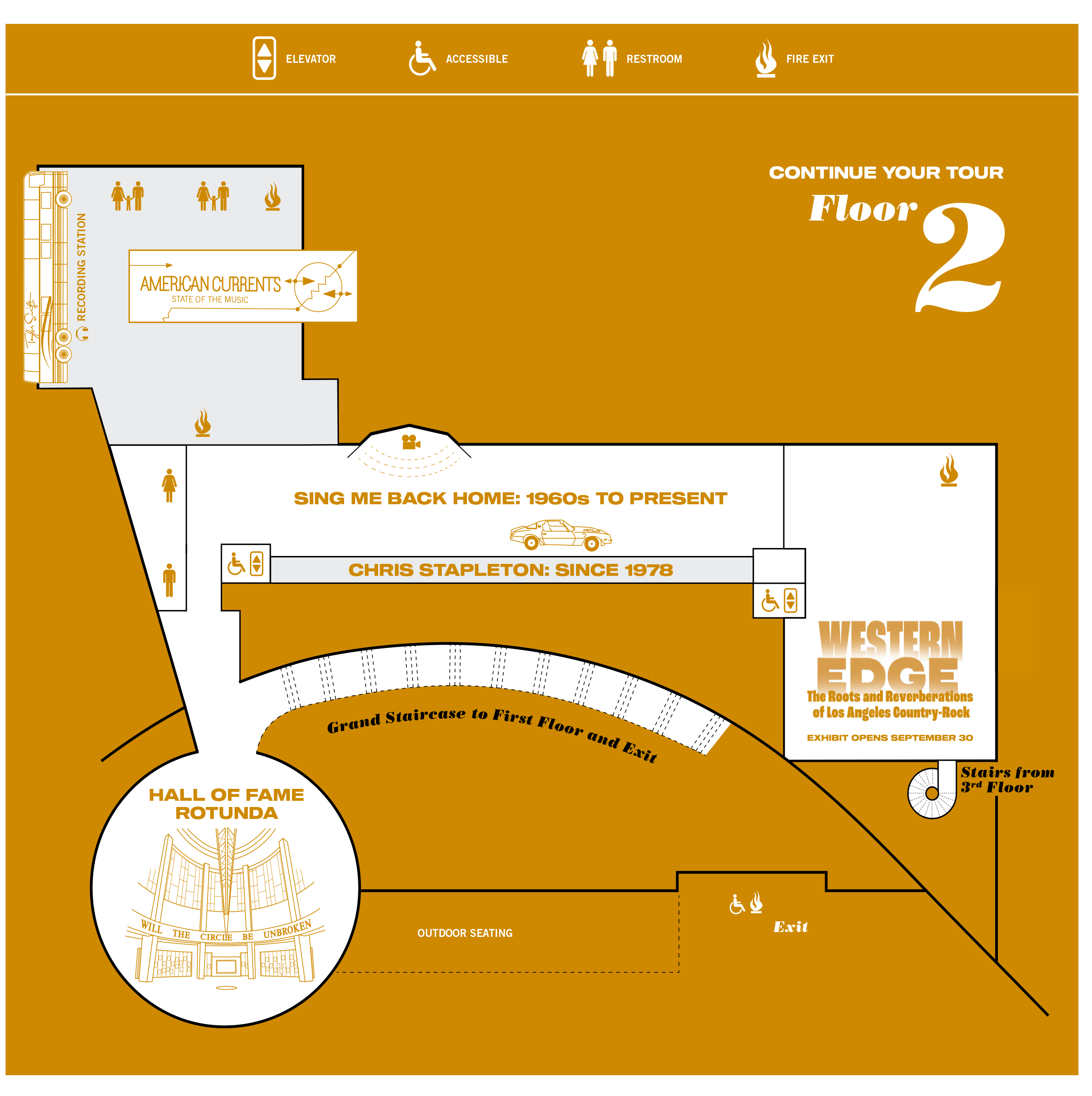 Museum Map and Gallery Guide - Country Music Hall of Fame and Museum