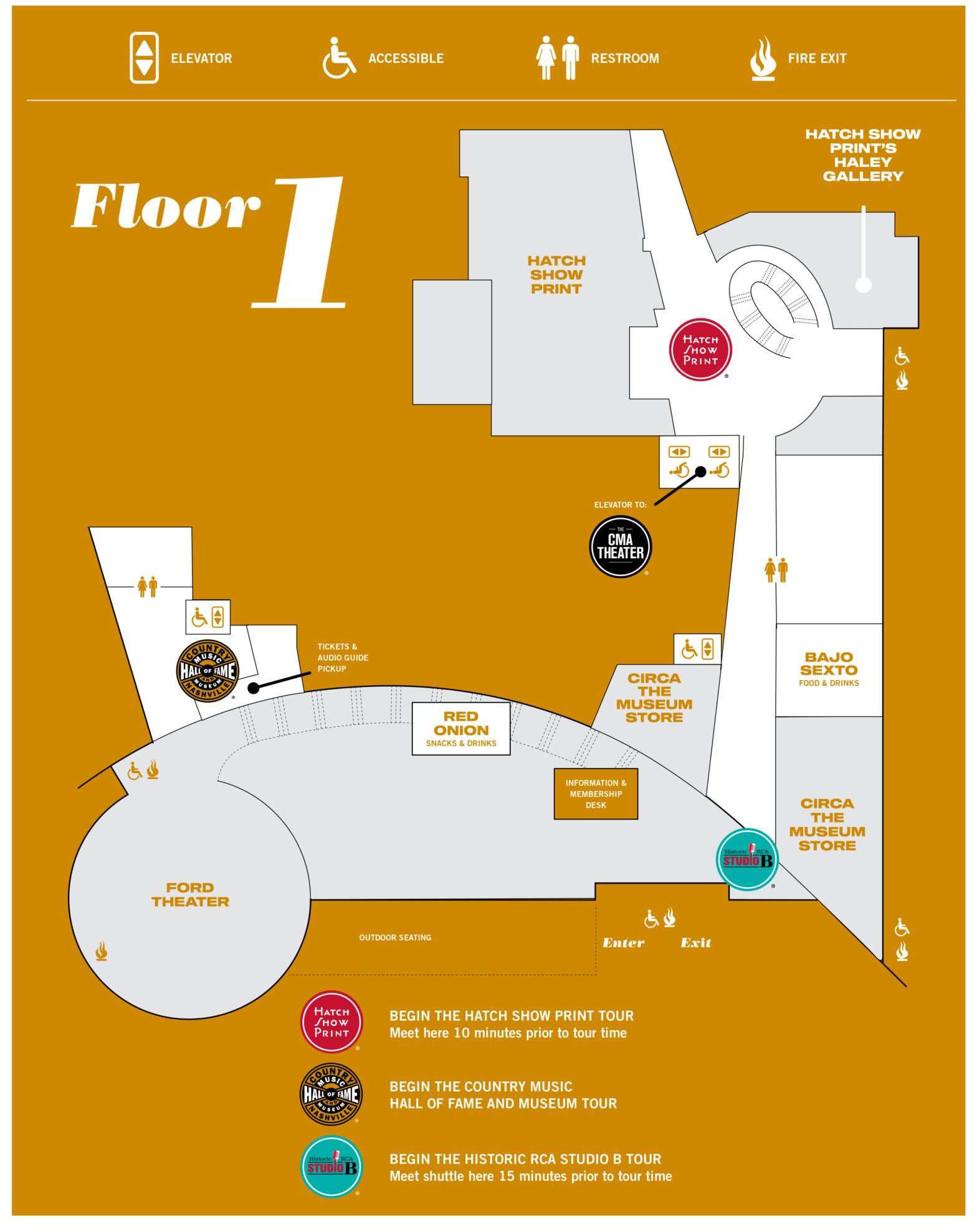 Museum Map and Gallery Guide - Country Music Hall of Fame and Museum