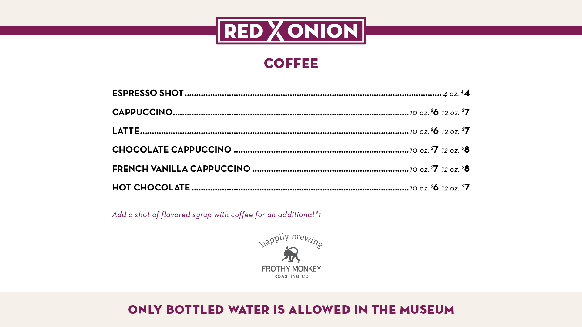 Red Onion Menu - Country Music Hall of Fame and Museum