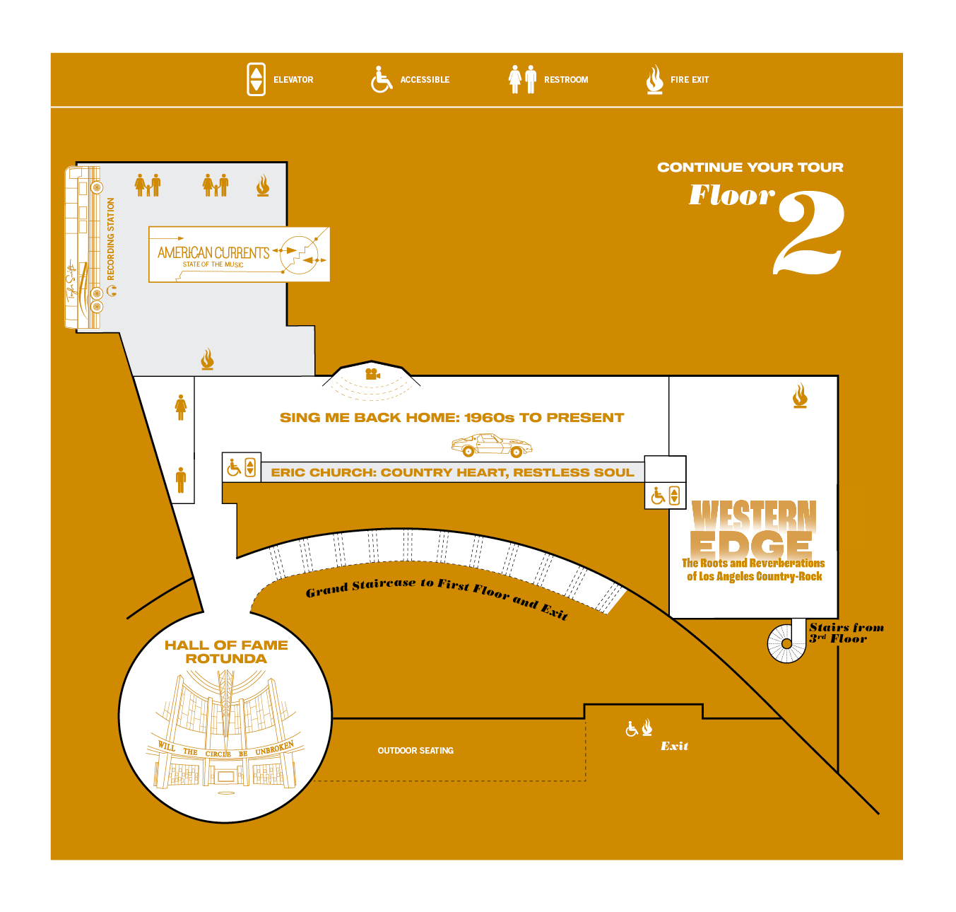 Museum Map and Gallery Guide - Country Music Hall of Fame and Museum